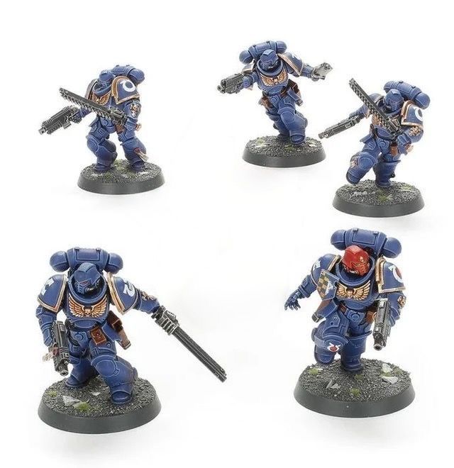 Warhammer 40k Space Marine Primaris Push-fit Assault Intercessors ...