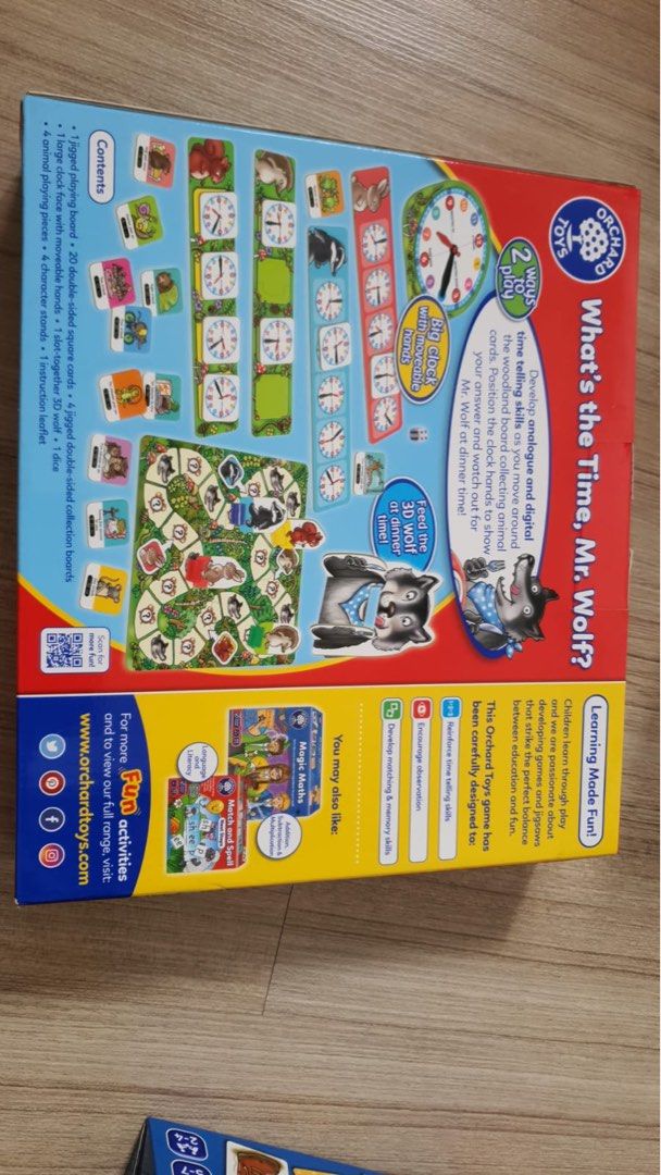What is the time Mr Wolf board game, Hobbies & Toys, Toys & Games on ...