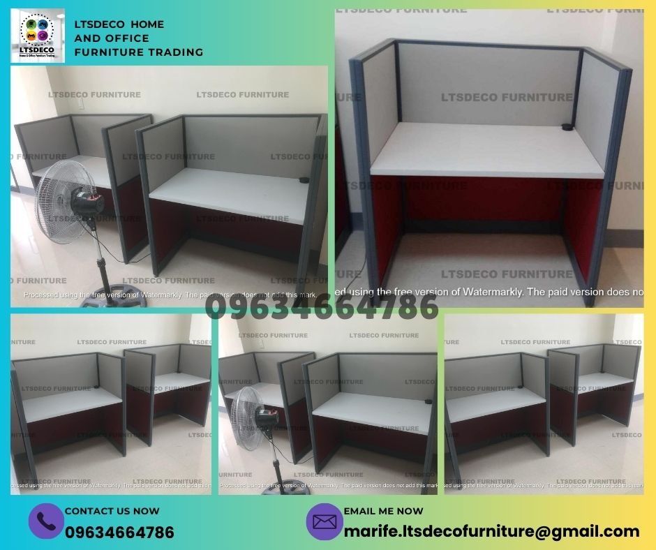 Workstation tables office partition furniture full fabric finish ...