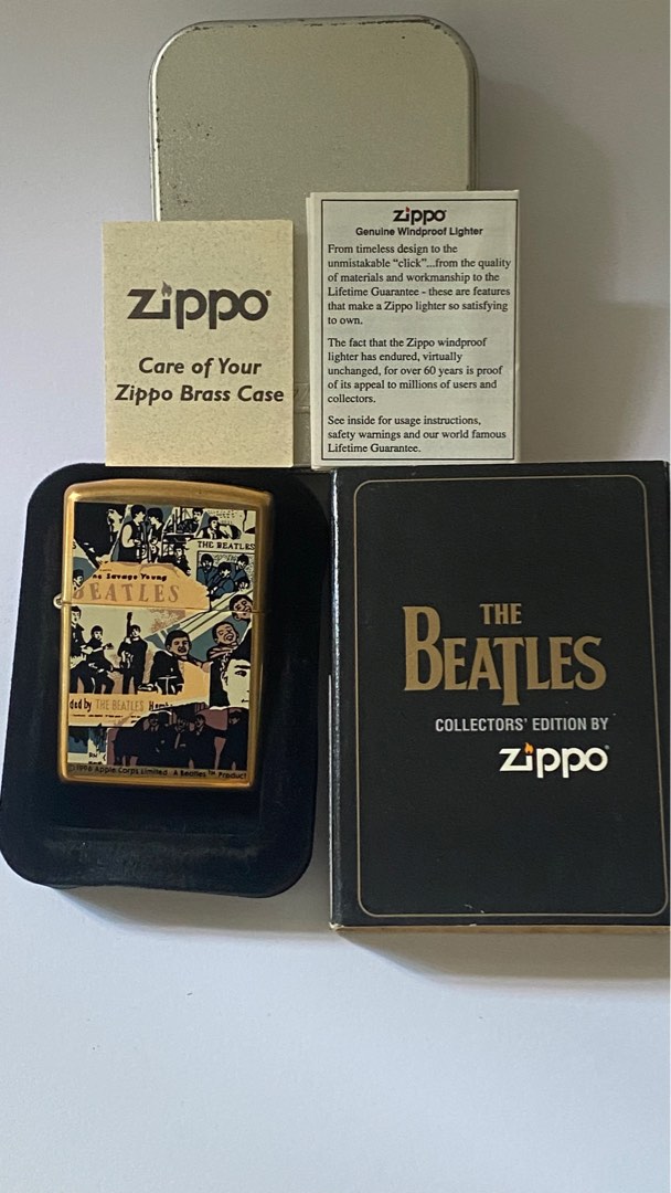 Zippo Lighter The Beatles Anthology, Hobbies & Toys, Memorabilia ...