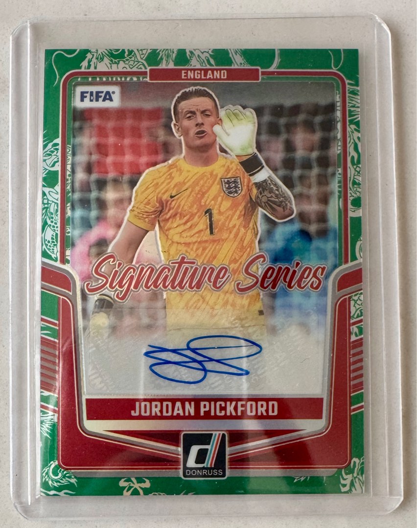 2024-25 Panini Donruss FIFA Jordan Pickford Dragon Scale autograph /99 ...
