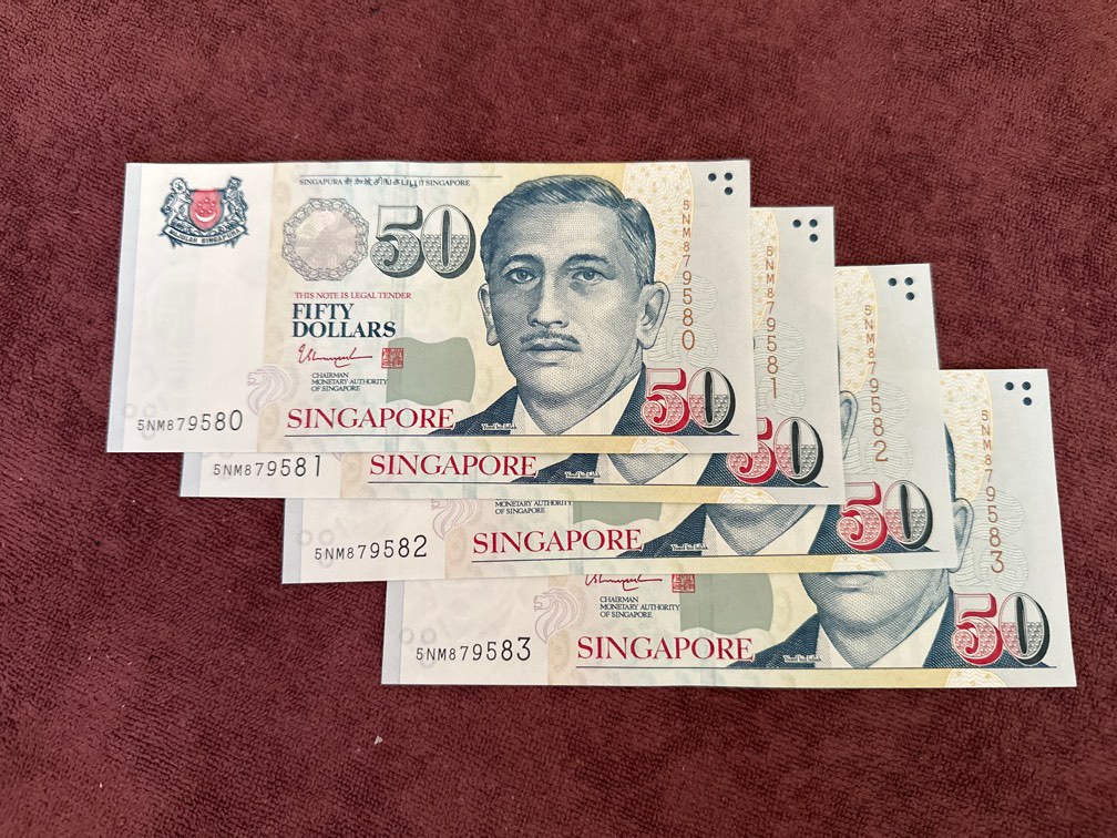 4 $50 notes in sequence, Hobbies & Toys, Memorabilia & Collectibles ...