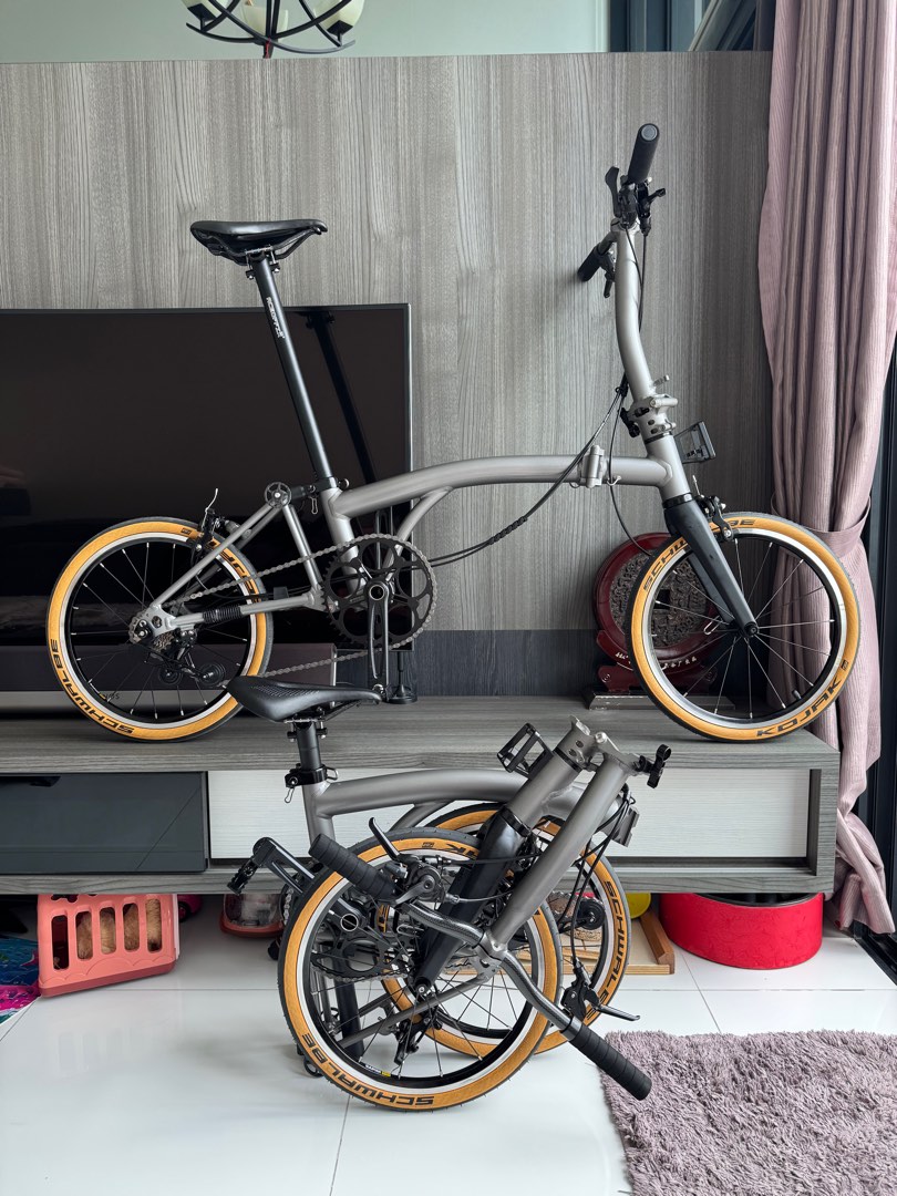 Aceoffix 7.6kg T line Design full bike carbon Fork Alu frame brompton ...