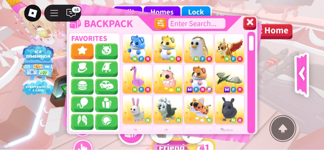 adopt me assorted neon / mega / legendary pets, Video Gaming, Gaming ...