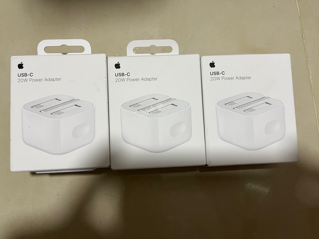 Apple USB-C Adapter 20w Fast charging USBC, Mobile Phones & Gadgets ...