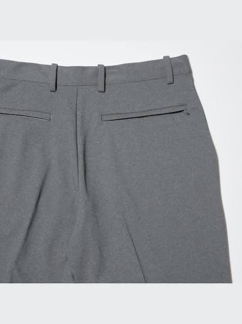 BIG SIZE Uniqlo Ankle Ultra Strecht Pants Pria in Grey XL, Fesyen Pria ...