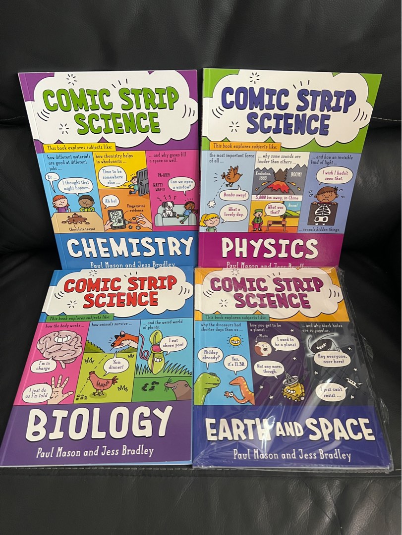 【現貨】Comic Strip Science: Physics/Earth and Space/ Biology 英文童書科學漫畫, 興趣及 ...