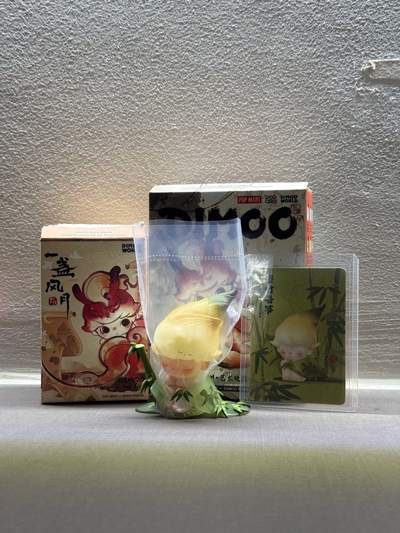 Dimoo Stories in a cup Popmart Ink Bamboo Painting Blind box, Hobbies ...