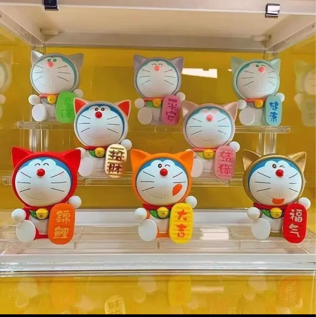 BNIB Doraemon Maneki-Neko Figurine Lucky Cat Blind Box, Hobbies & Toys ...