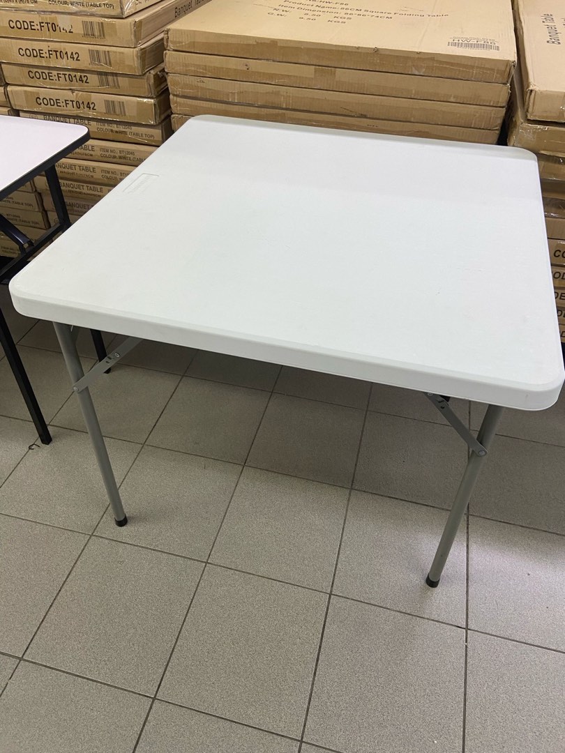 Foldable Square Table 86x86 cm, Furniture & Home Living, Furniture ...