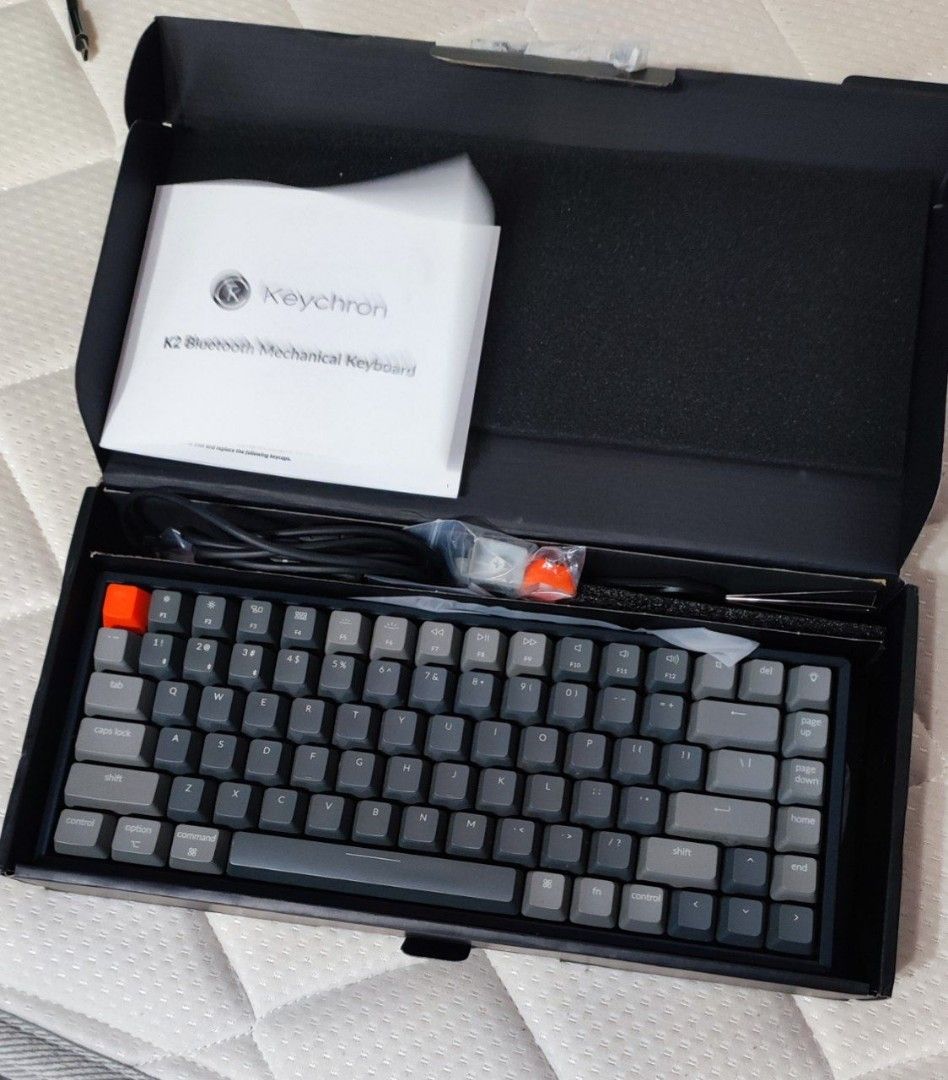 Keychron K2 RGB Metal Brown Switch Mechanical Keyboard, Computers ...