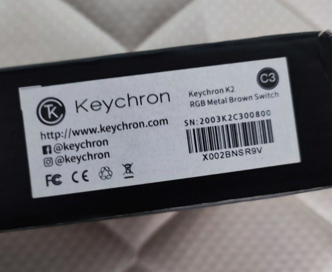 Keychron K2 RGB Metal Brown Switch Mechanical Keyboard, Computers ...