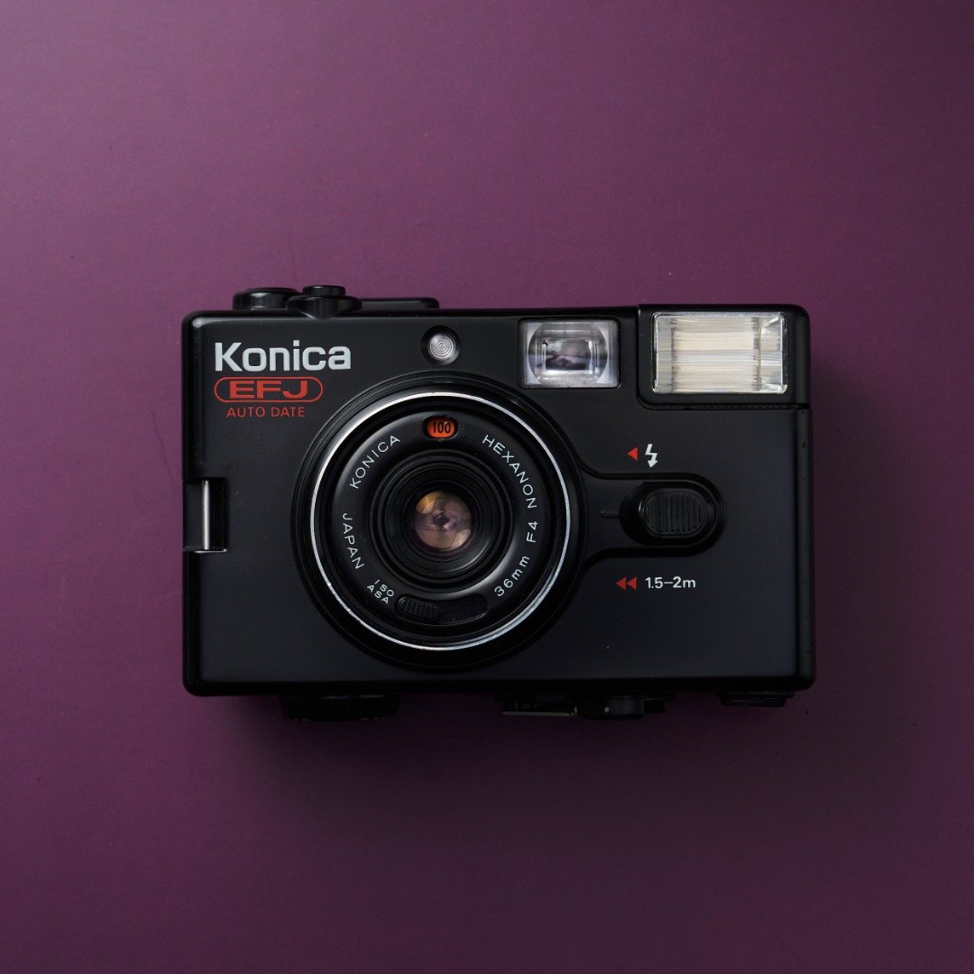 konica EFJ auto date 全自動菲林傻瓜機 Point & Shoot B157, 攝影器材, 相機 - Carousell