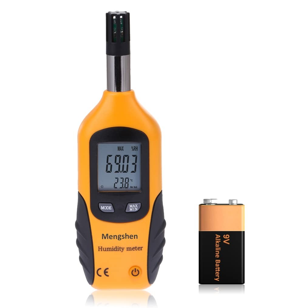 Mengshen Digital Psychrometer - Handheld Temperature and Humidity Meter ...