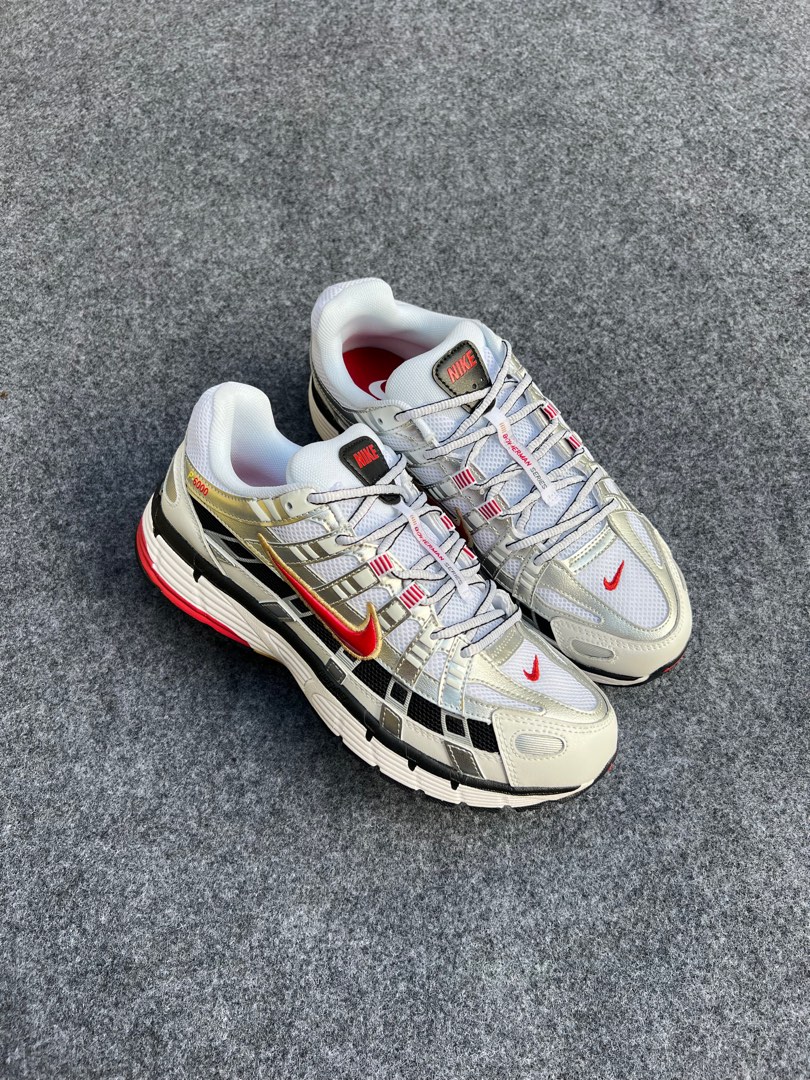 Nike p6000 mettalic red, Fesyen Pria, Sepatu , Sneakers di Carousell