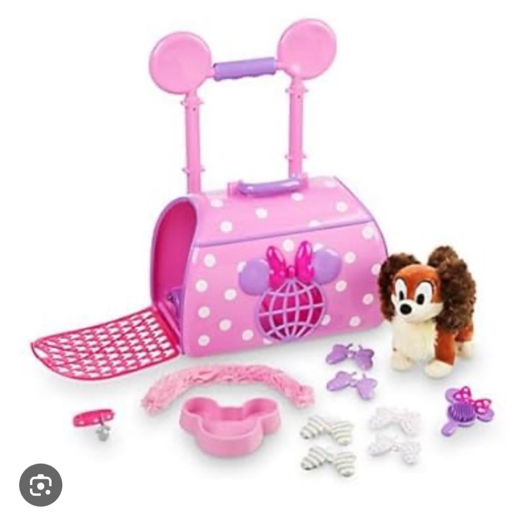 PL Disney Store Minnie Mouse and Fifi Pet Carrier Play Set, Hobbies ...