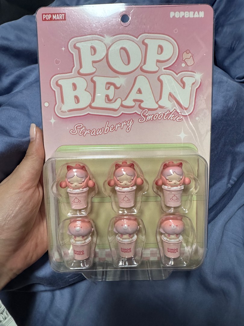 Pop Mart Pop Bean Strawberry Smoothie Dimoo Skullpanda Taiwan Special ...