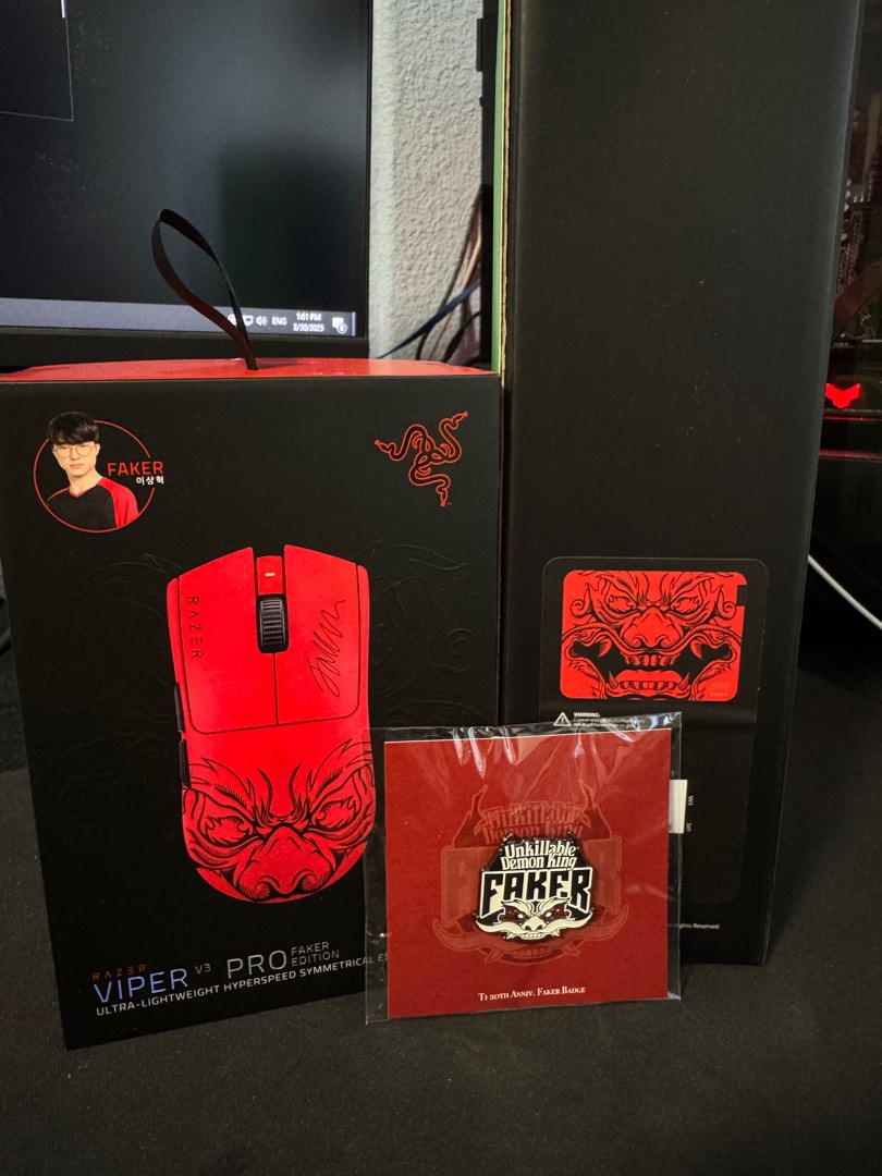 Razer viper v3 pro faker edition full set with razer viper gigantus v2 ...