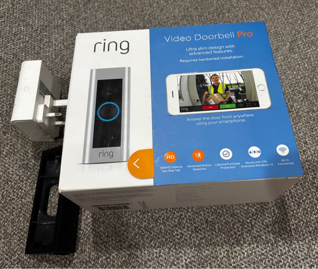 Ring Doorbell Pro (Gen1 Wired), Furniture & Home Living, Security ...