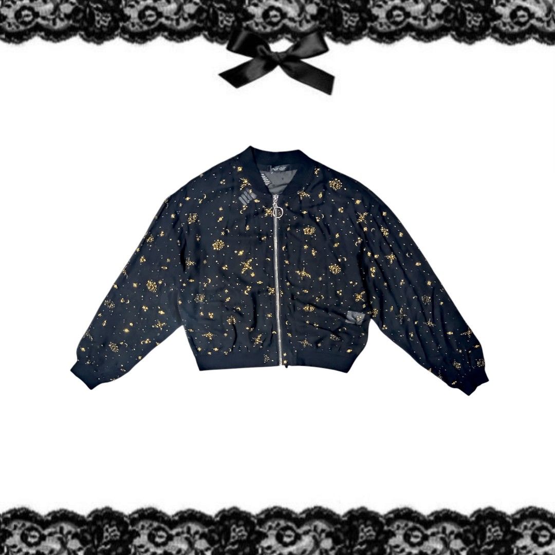 sheer bomber constellation coquette, cottagore core, fairycore ...
