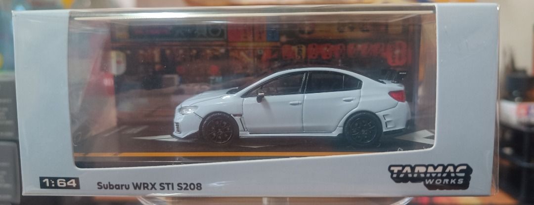 Tarmac Works Subaru WRX STI S208 冰藍(未拆), 書籍、休閒與玩具, 玩具、公仔、桌遊在旋轉拍賣