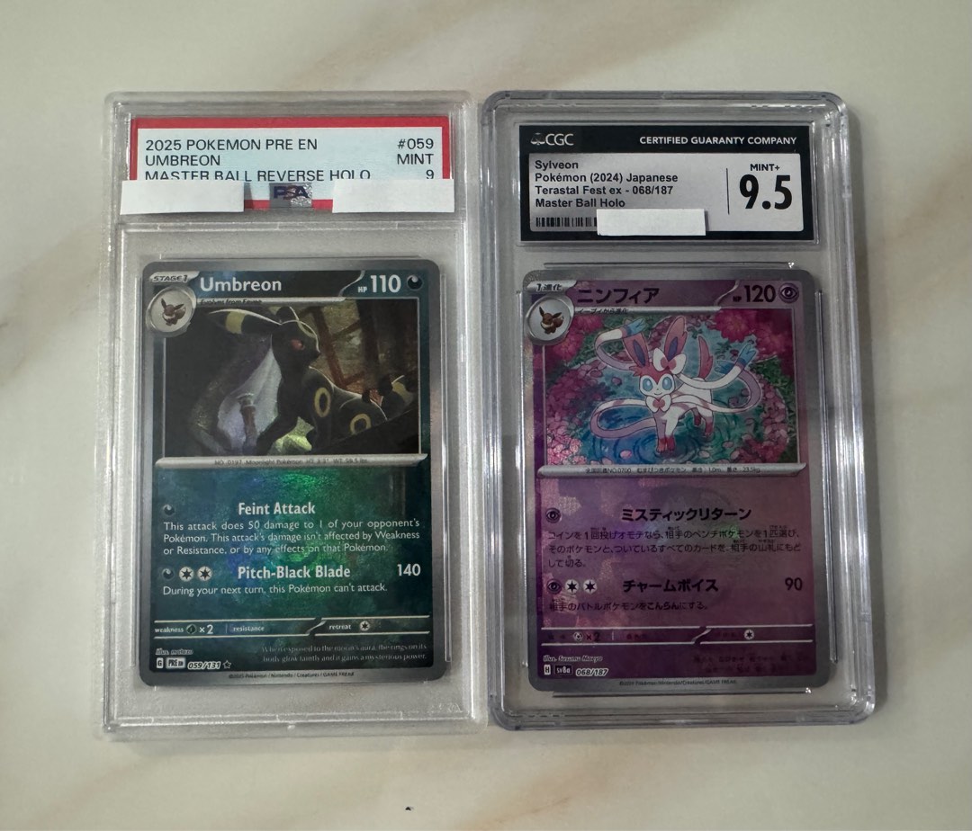Umbreon Masterball Prismatic Evolutions & Slyveon Masterball Terastal ...