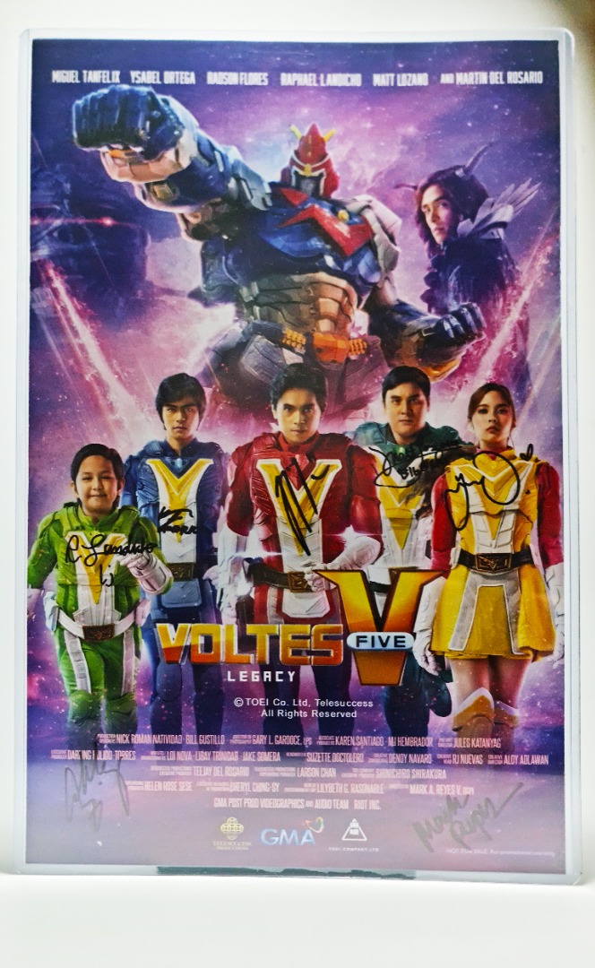 Voltes V Autographed COMIC CON EXCLUSIVE Poster, Hobbies & Toys ...