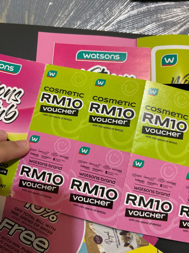 Watsons voucher, Tickets & Vouchers, Store Credits on Carousell