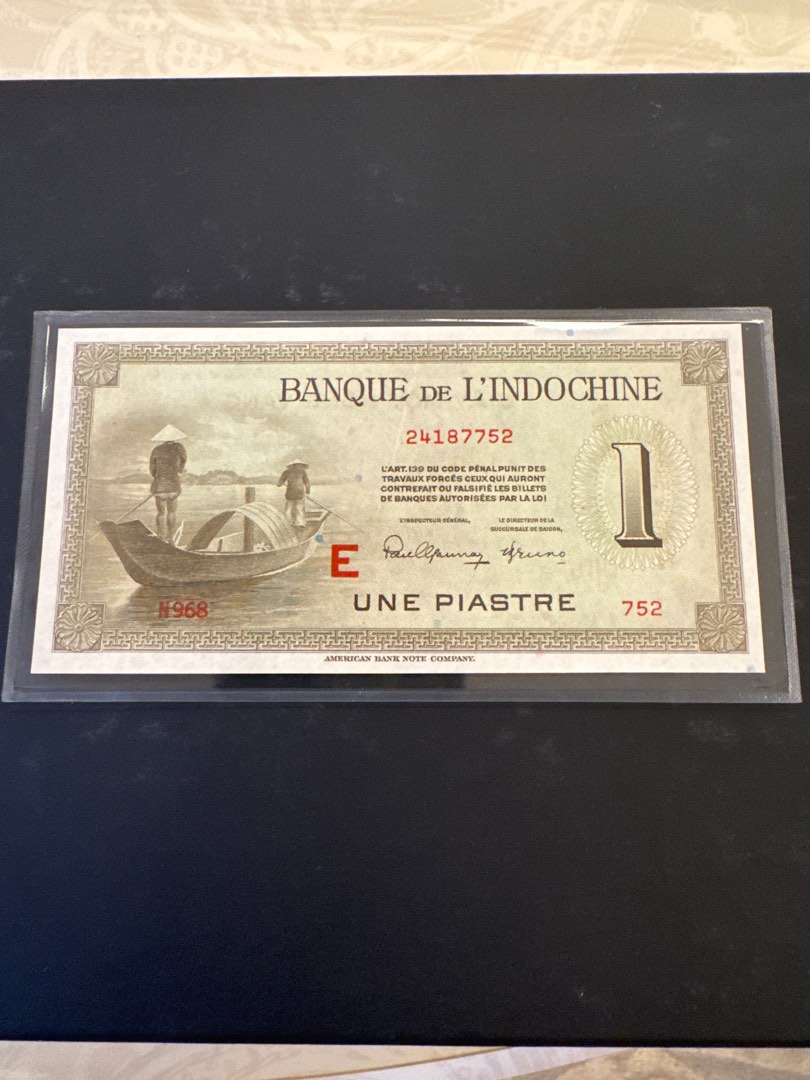 1 Piastre Indochina 1941-1945 UNC Condition, Hobbies & Toys ...