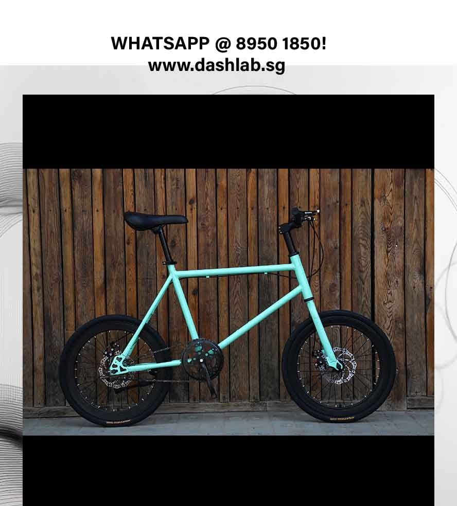 20 Inch 1 Speed MINI VELO [Light Blue] | Fixie Bike | Lightweight Road ...