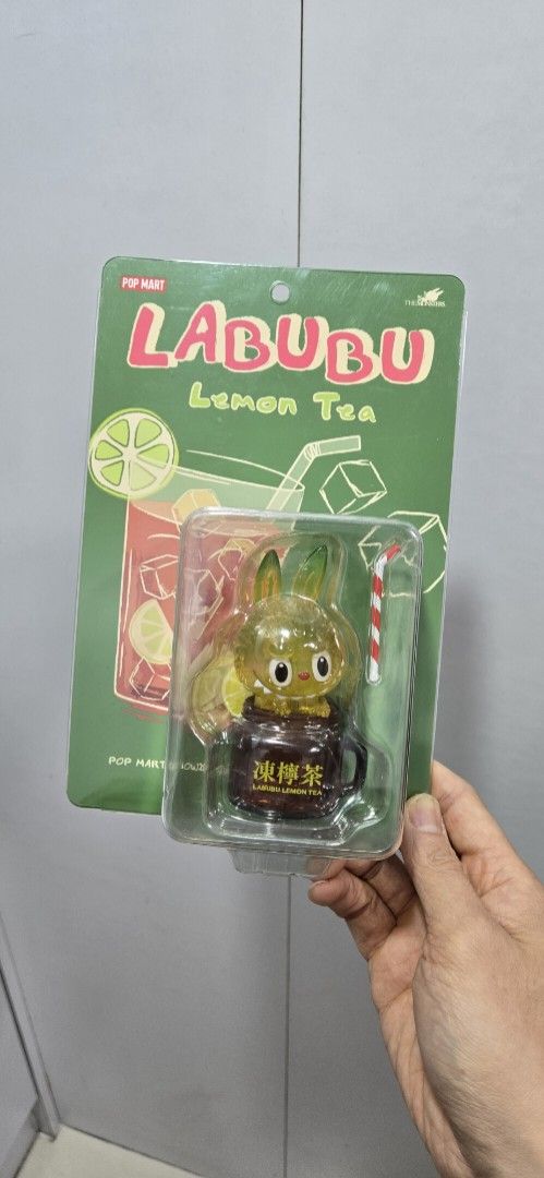 全新現貨 實體店 popmart labubu lemon tea figure 凍檸茶 手辦擺件 (9.8cm高) 泡泡瑪特, 興趣及遊戲 ...