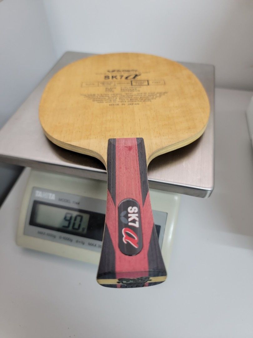 JPB2503051 日本版 JP Ver. 正貨保證蝴蝶SK7 舊款 黑蝶 7層純木 專業球拍 90g Butterfly SK7 ...