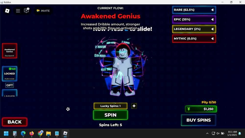 Awakened Genius Flow + 1x Flow Lucky Spins | Starter Account | Blue ...