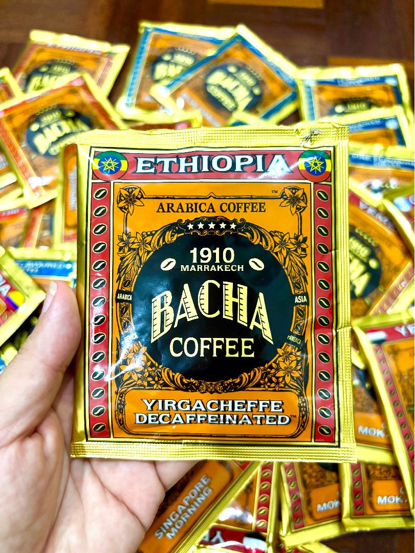 Bacha Coffee Sachet (Yirgacheffe Decaffeinated), Food & Drinks, Other ...