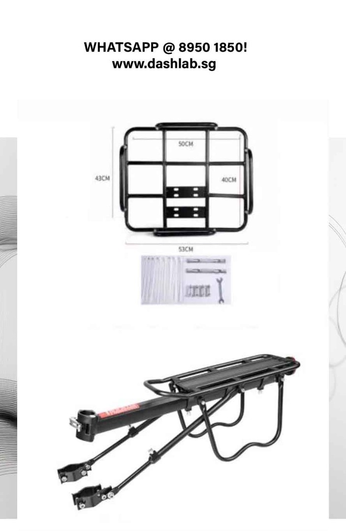 Bicycle/Motorcycle Metal Rack Base Plate Fixie foldable mountain bike ...