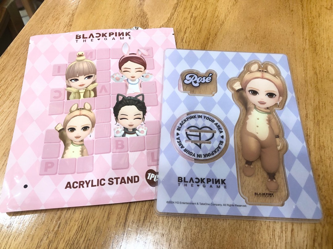 BLACKPINK The Game Miniso Acrylic Stand Rose, Toys & Collectibles ...