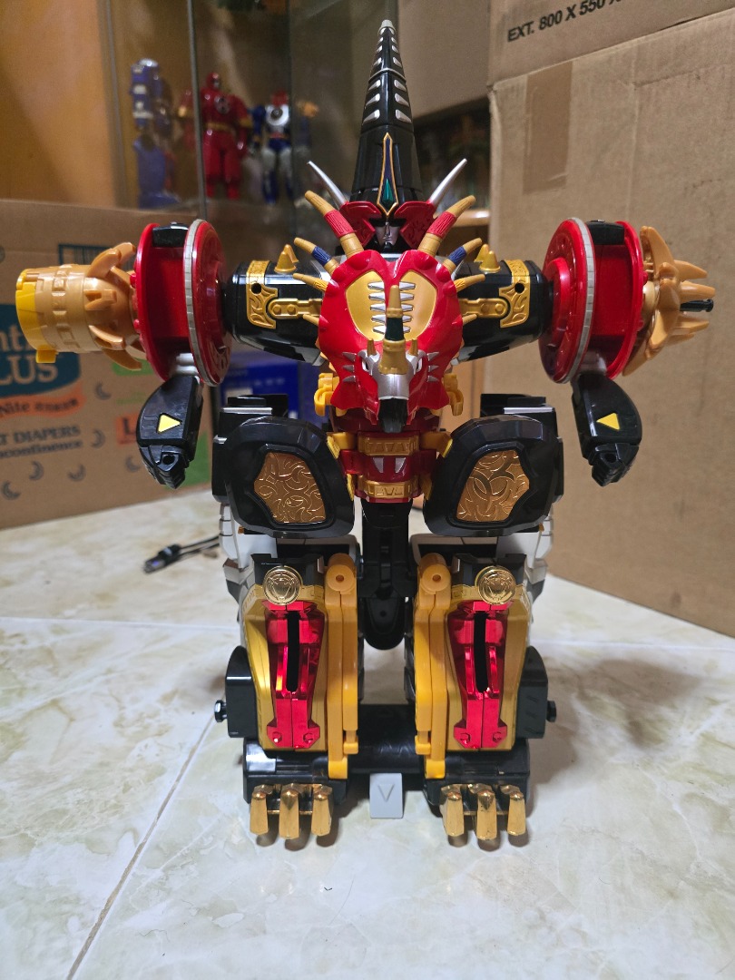 DX Max Ohja Bandai Sentai Abaranger Bakuryu Set Aka Power Rangers Dino ...