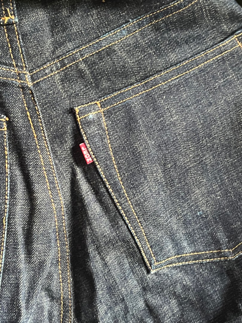 High rise selvedge leon denim, Men's Fashion, Bottoms, Jeans on Carousell