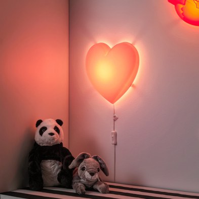 IKEA Heart Wall Light, Furniture & Home Living, Lighting & Fans ...