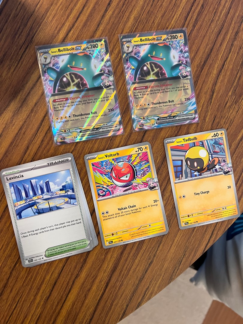 JTG Iono’s deck - Bellibolt ex 053/159 + Levincia / Iono’s Voltorb ...