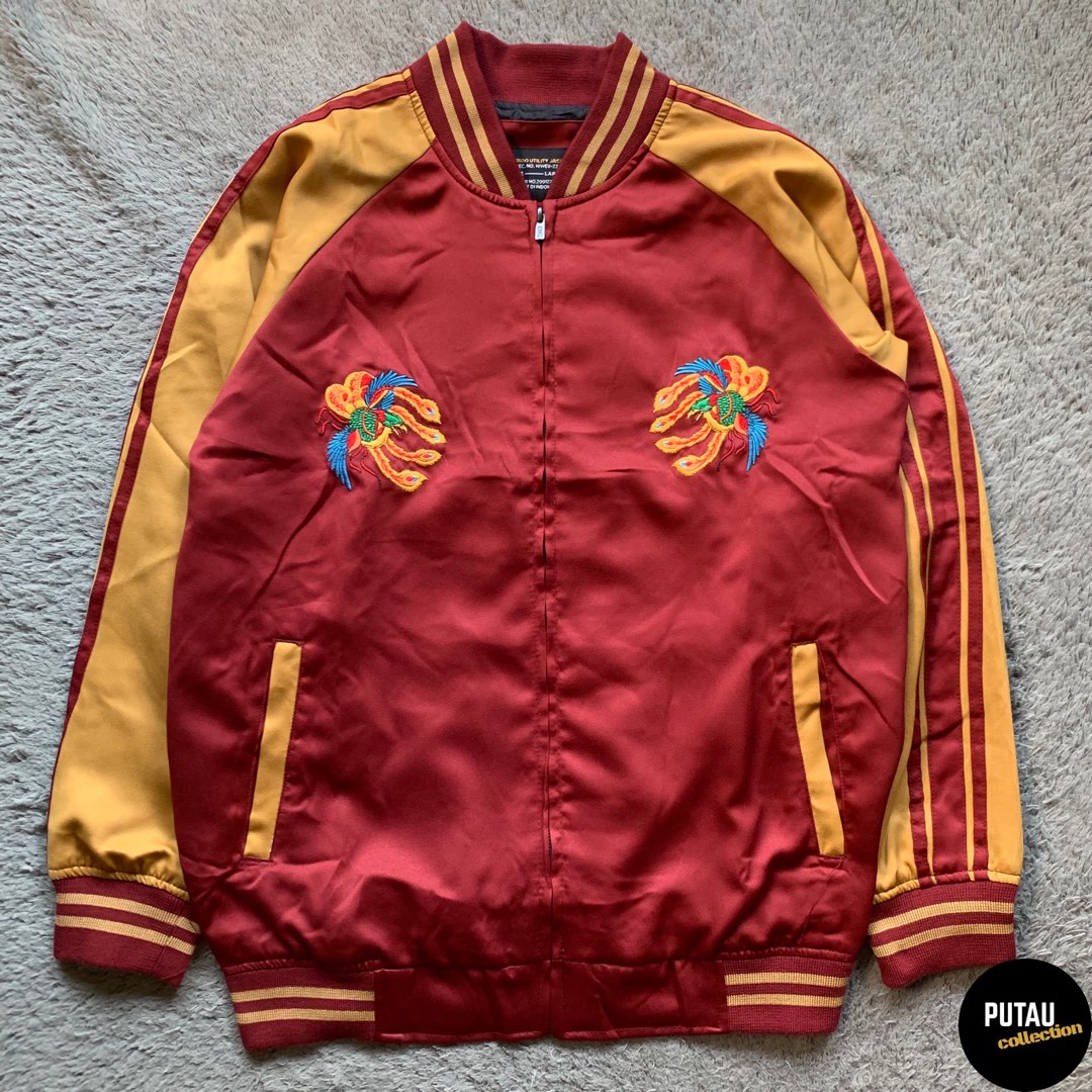 Jaket | Erigo | L | Merah, Fesyen Pria, Pakaian , Baju Luaran di Carousell