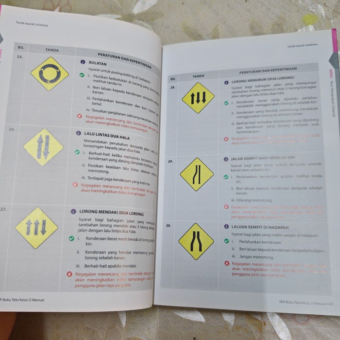 Kurikulum Pendidikan Pemandu Kereta Class D manual, Hobbies & Toys ...