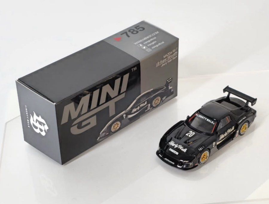 Mini GT MAZDA RX-7 LB-Super Silhouette Liberty Walk Black LHD MGT00785 ...