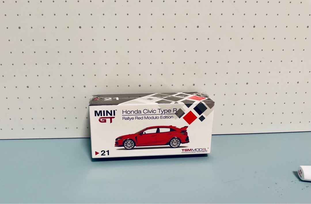 Mini GT MGT 21 Honda Civic Type R Rallye Red Modulo Edition, 興趣及遊戲, 玩具 ...