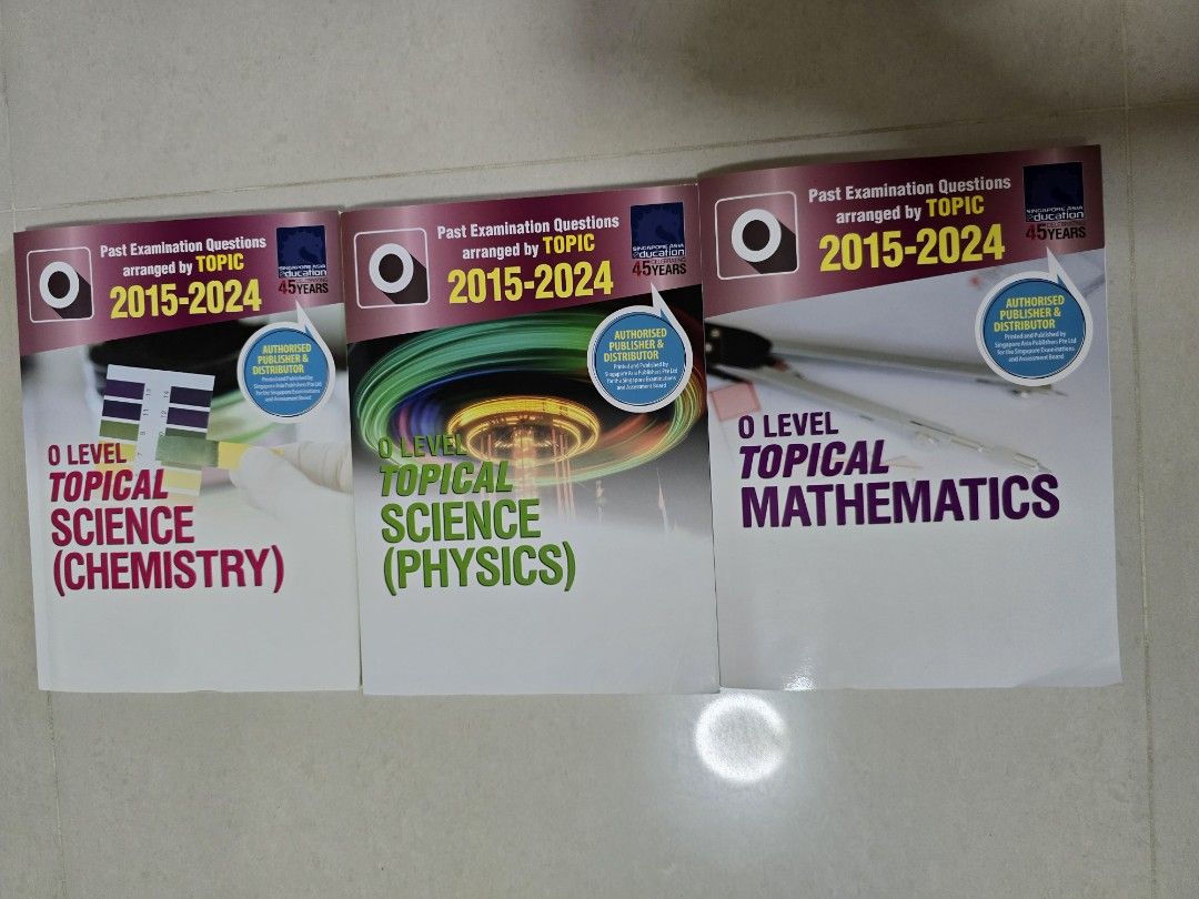 O Level TYS Topical Chemistry 2015 - 2024 (2025 Edition), Hobbies ...