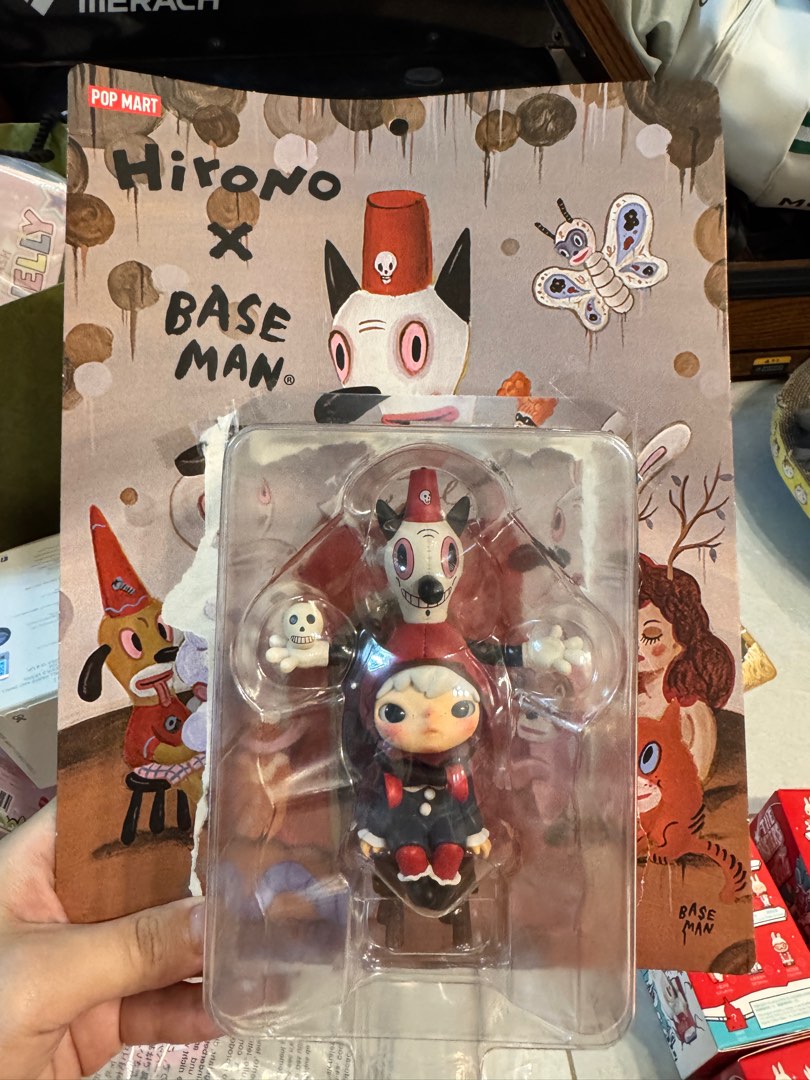 Popmart Hirono X base man, Hobbies & Toys, Toys & Games on Carousell