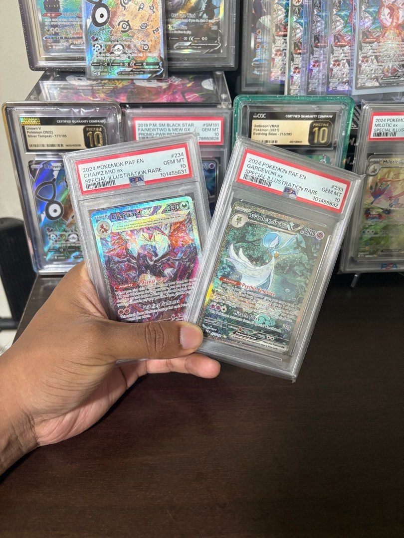 Psa 10 Sequential Charizard Gardevoir sir paldean fates pokemon cards ...