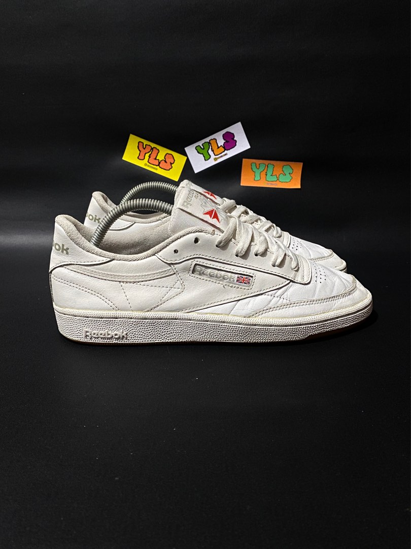 Reebok Club C 85 - White, Fesyen Pria, Sepatu , Sneakers di Carousell