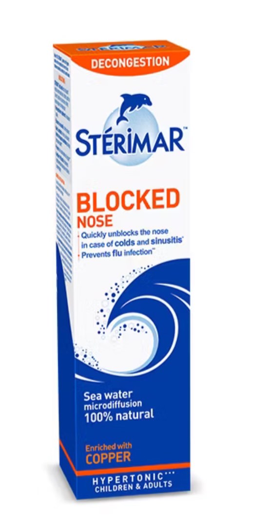 Sterima Blocked Nose Nasal Spray 100ml, Health & Nutrition, Medical ...