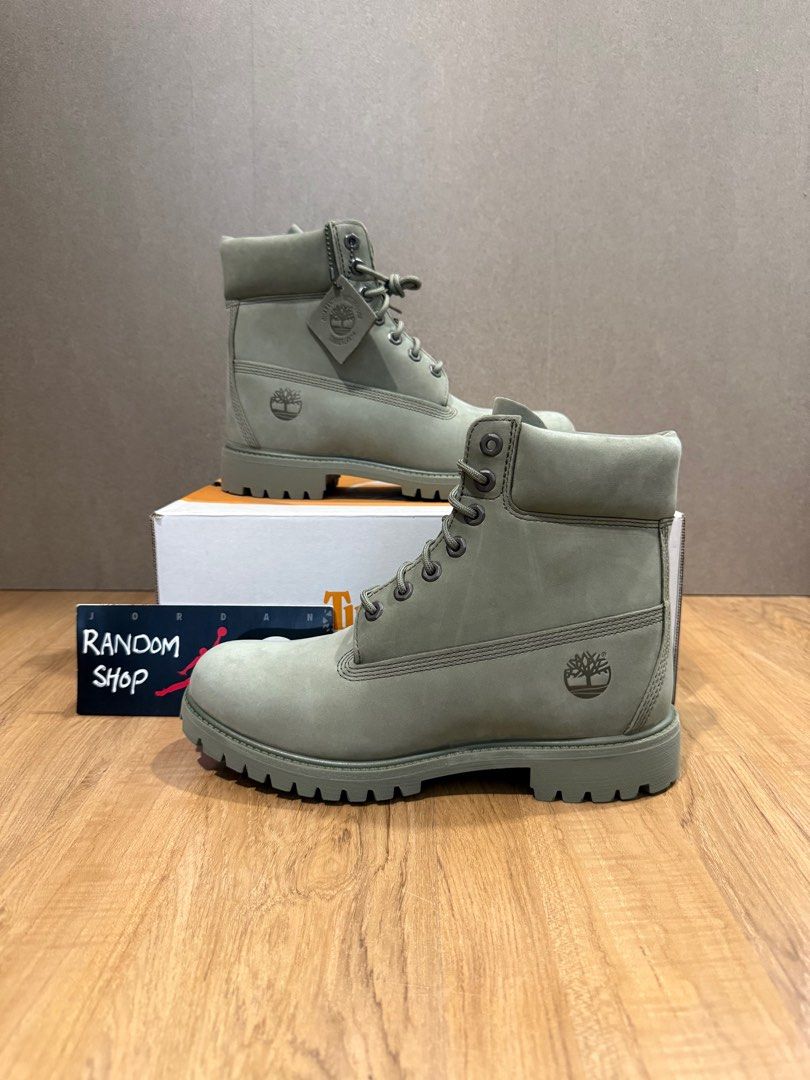 Timberland Waterproof Boot Dark Green Nubuck, Men's Fashion, Footwear ...